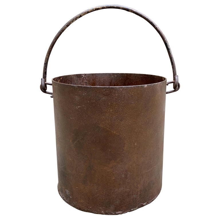 Vintage Iron Bucket at 1stDibs