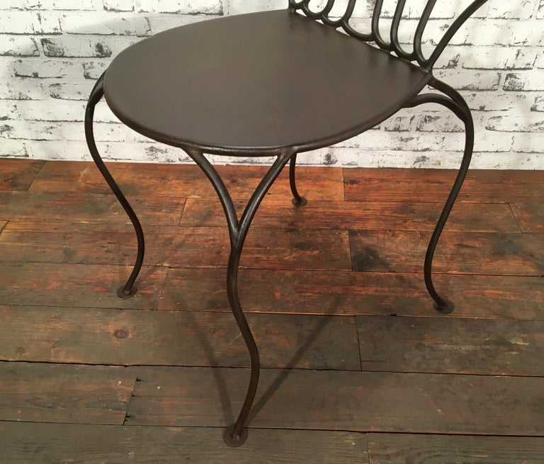 Vintage Iron Chair, 1930s at 1stDibs