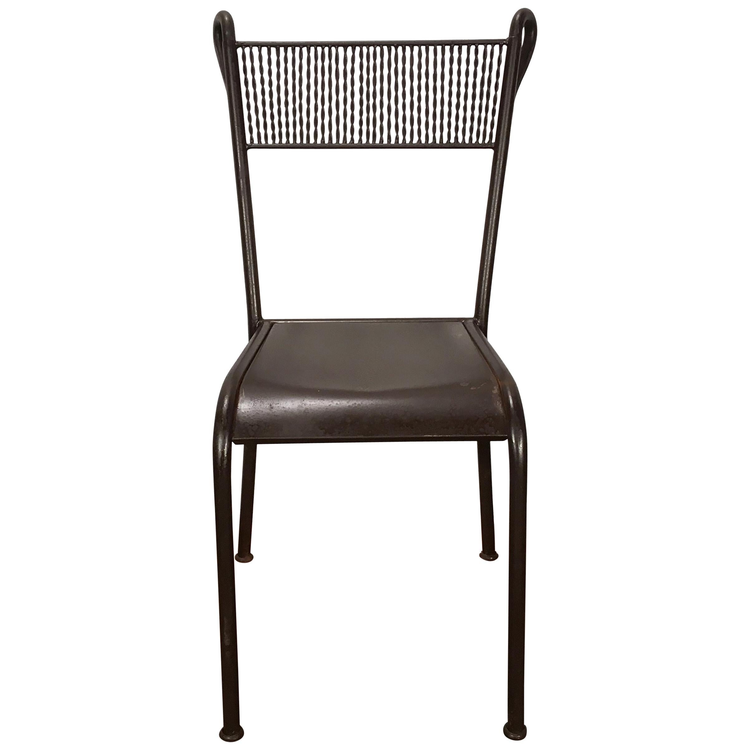 Vintage Iron Chair, 1930s at 1stDibs