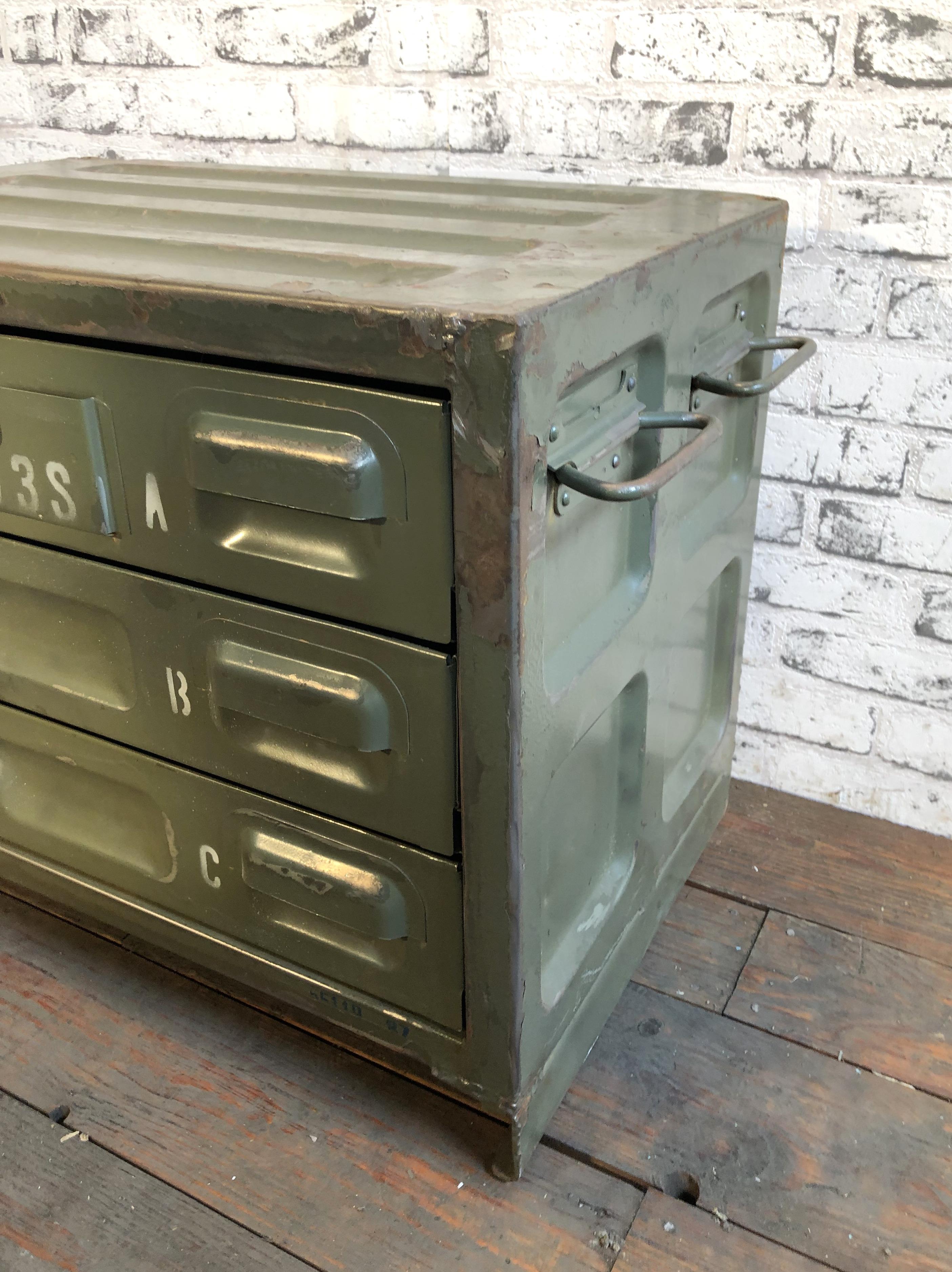 Vintage Iron Military Chest of Drawers, 1960s at 1stDibs | military ...