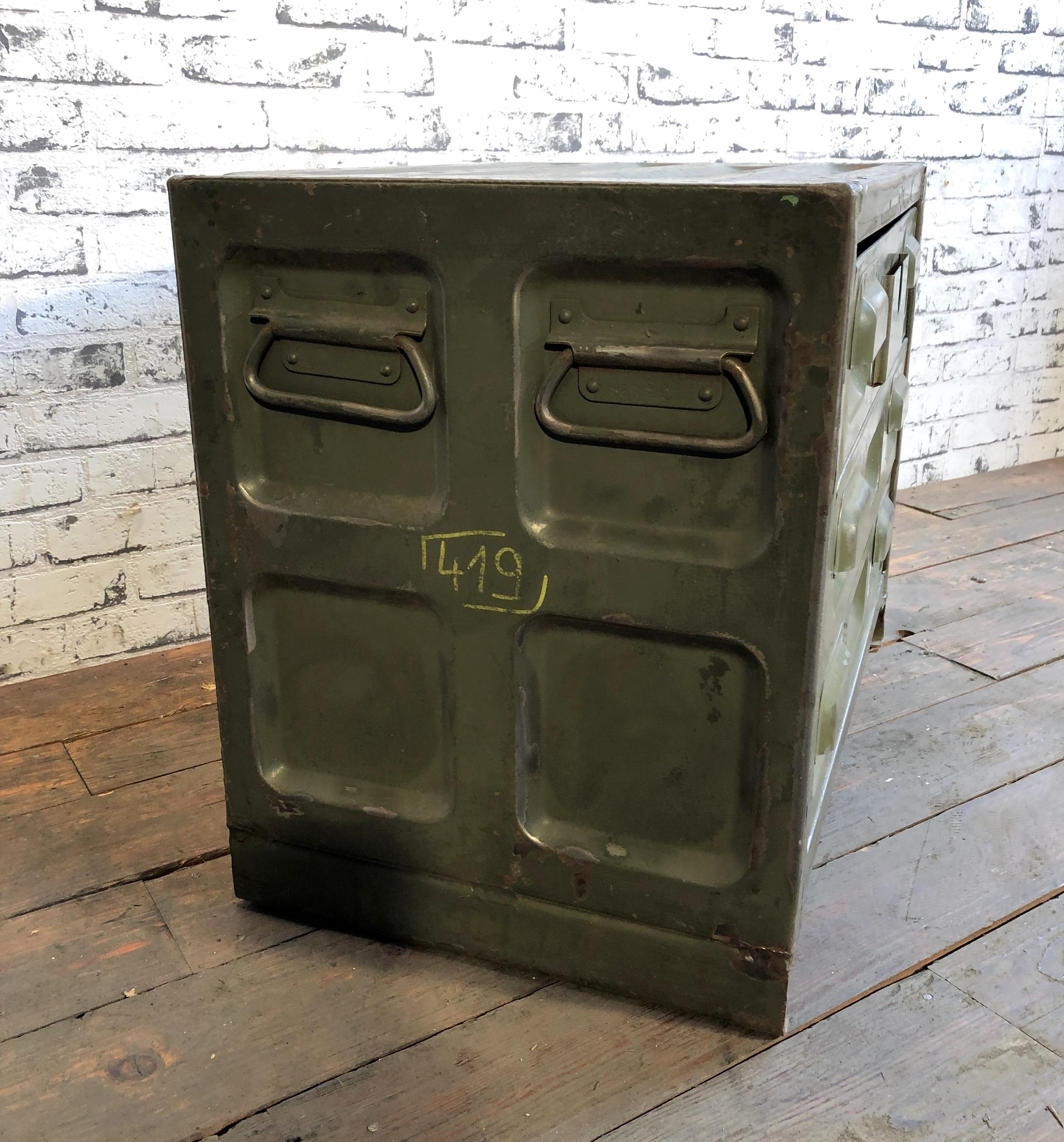 Vintage Iron Military Chest of Drawers, 1960s at 1stDibs | military ...