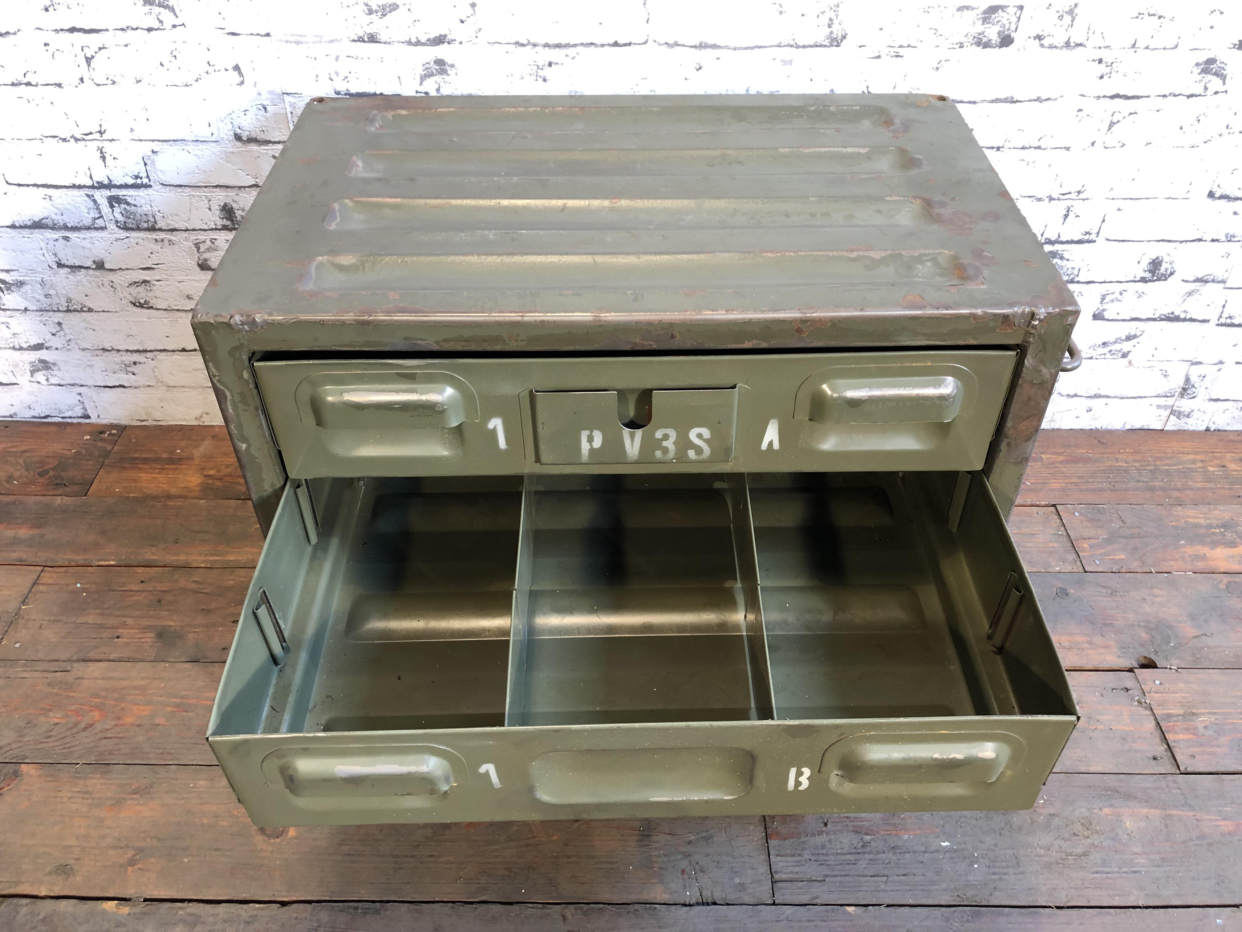 Vintage Iron Military Chest of Drawers, 1960s at 1stDibs | military ...