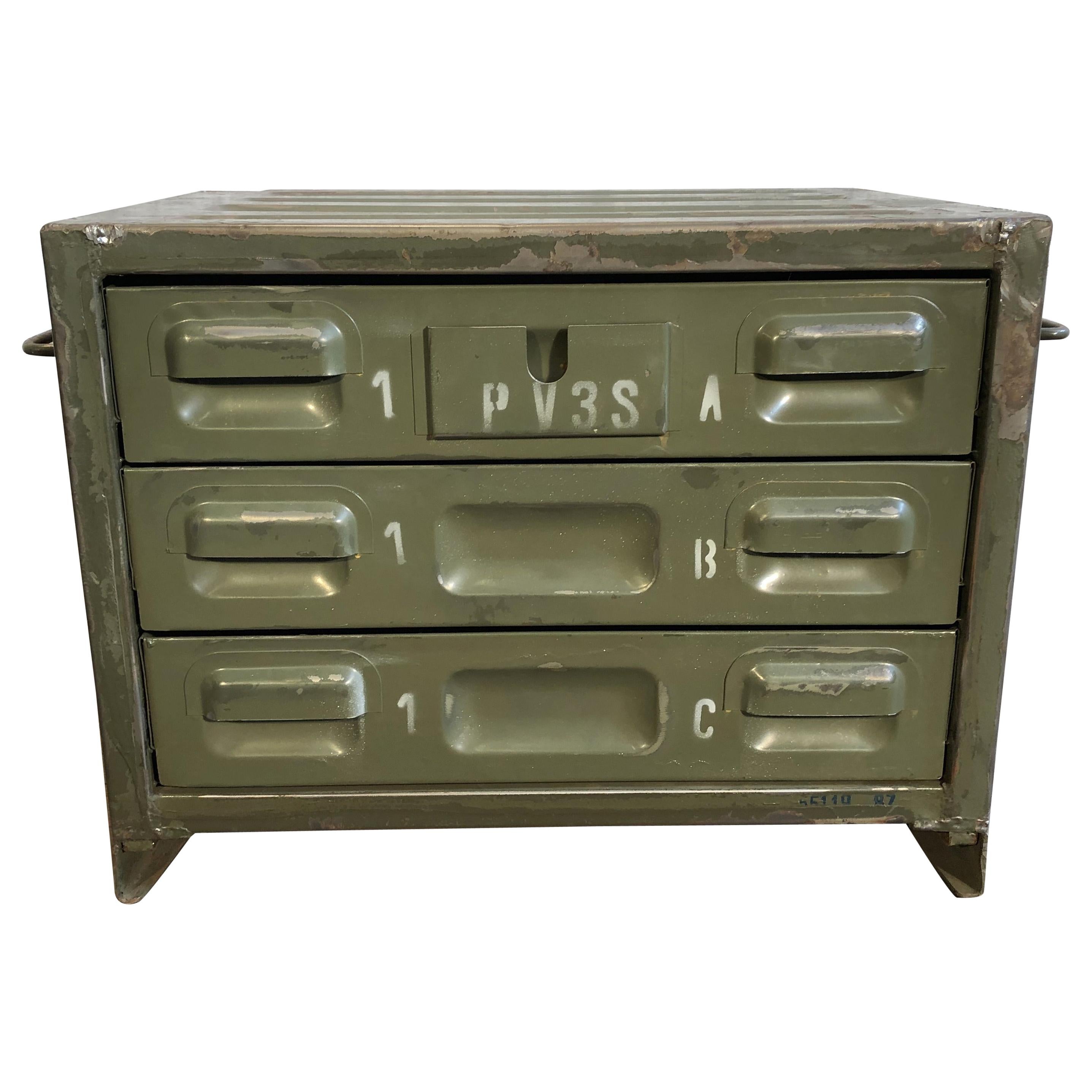 Vintage Iron Military Chest of Drawers, 1960s at 1stDibs | military ...