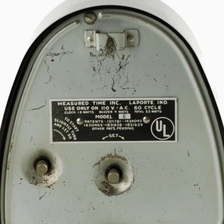 Vintage Isamu Noguchi Measured Time Black Bakelite Clock and Kitchen ...