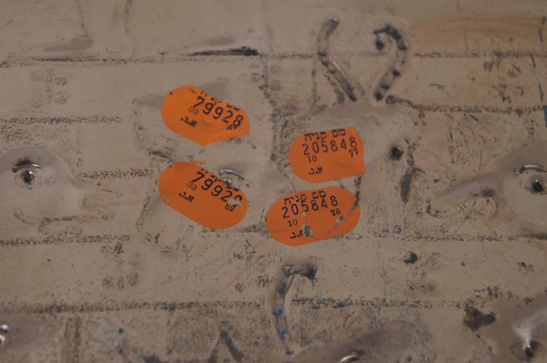 Vintage Israeli Messica Eetched Copper Noahs Ark Animal Tray Platter ...