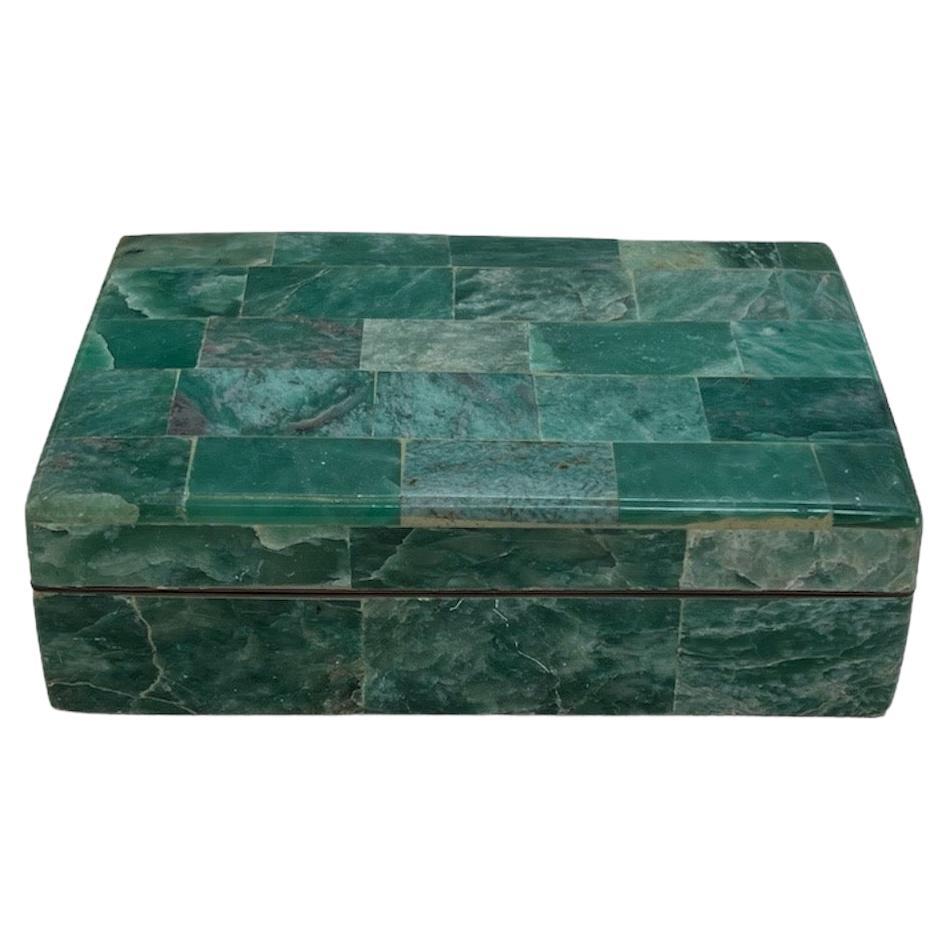 Vintage Italia Green Decorative Box 1960 For Sale at 1stDibs