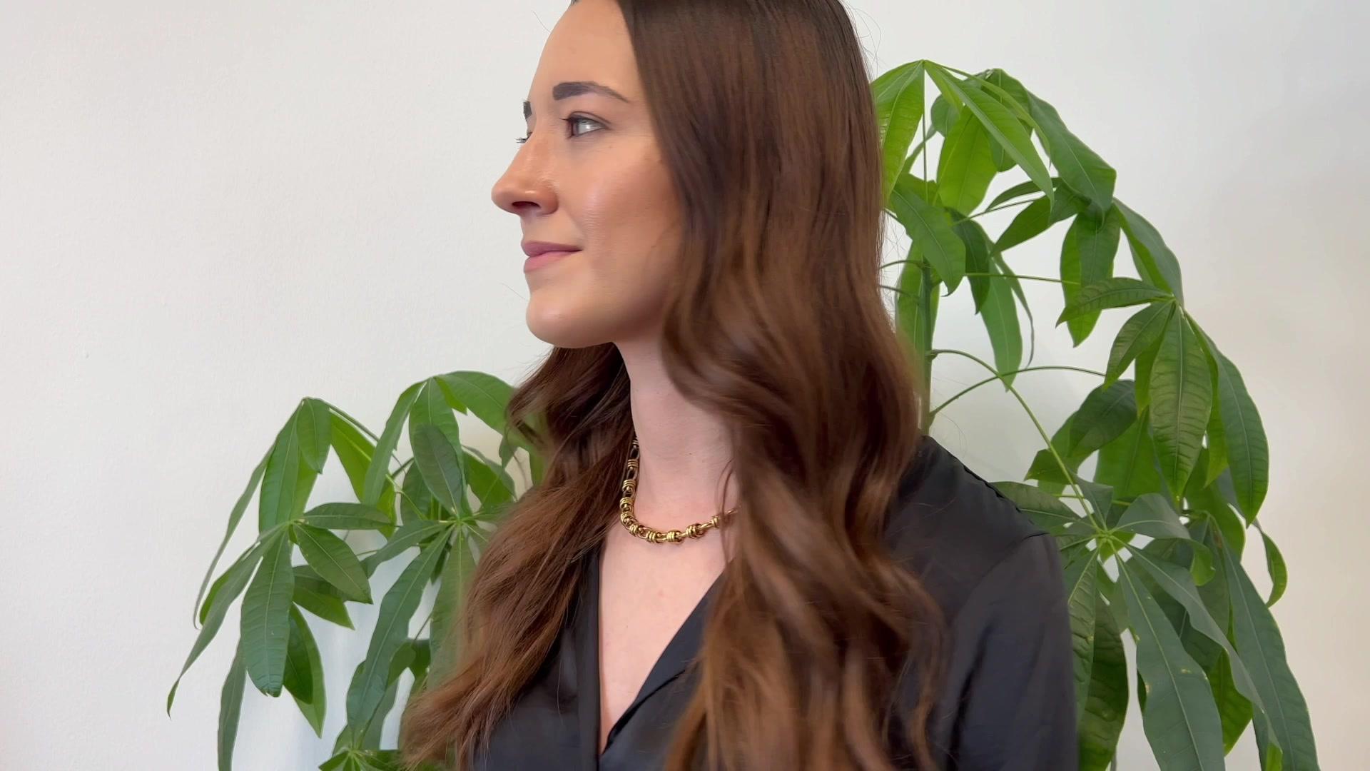 Vintage Italian 18k Yellow Gold Link Necklace For Sale at 1stDibs ...