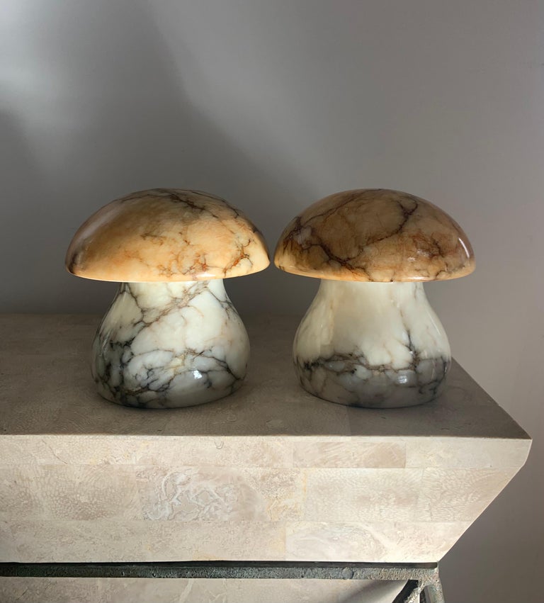 Vintage Italian ABF Marble Alabaster Bookends, 1960s at 1stDibs