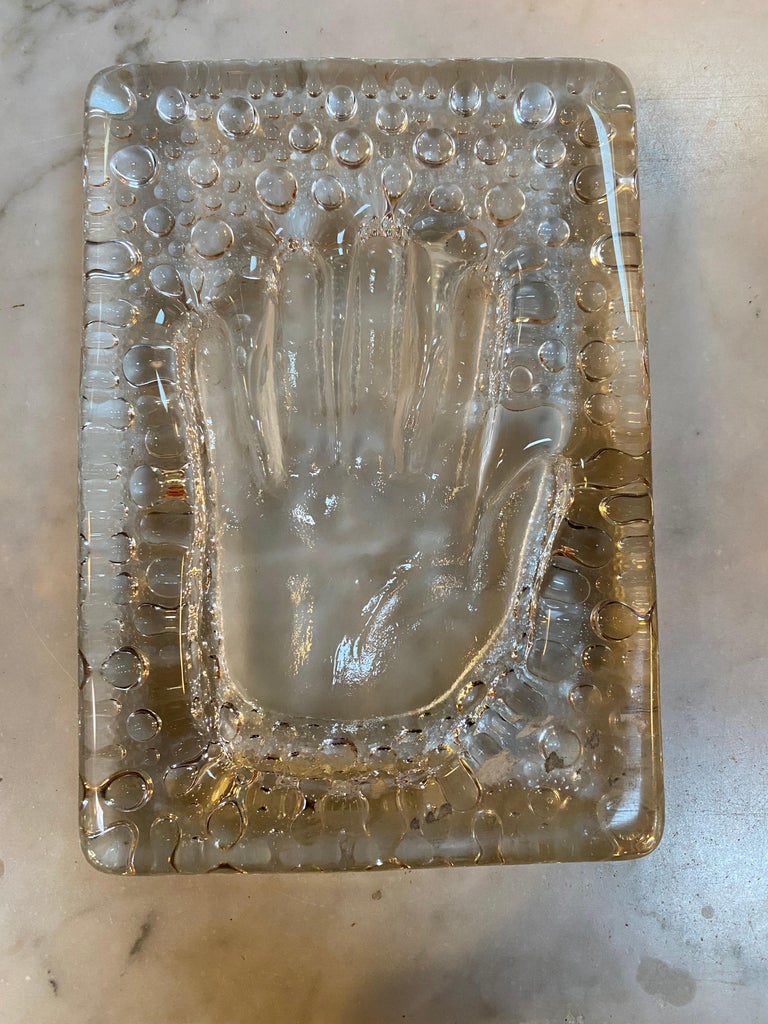 Vintage Italian Ashtray Hand Blown 1960s at 1stDibs