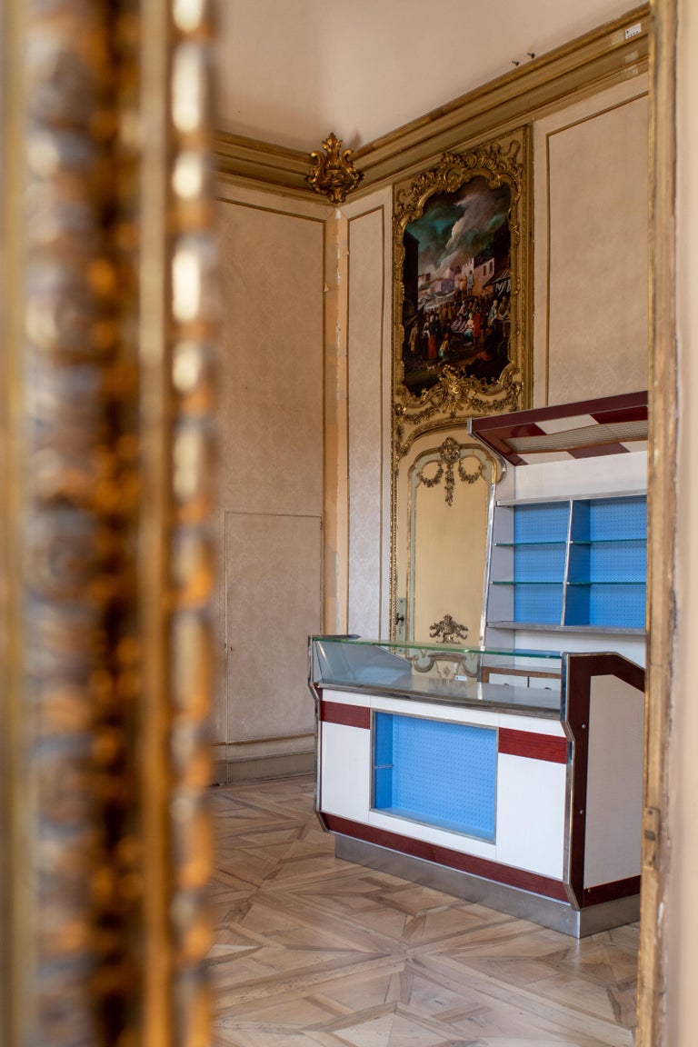 Vintage Italian Bar Counter in Wood and Veneer from the 1950s, Old ...