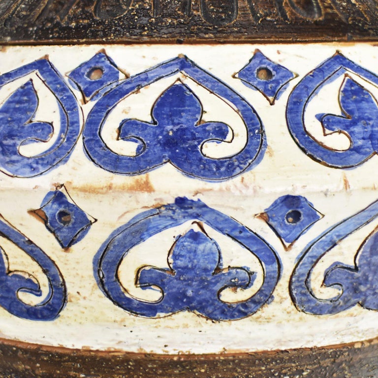 Vintage Italian Bitossi "Moroccan Hearts" Pottery Vase Design Aldo ...