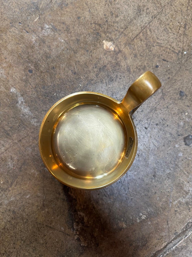 Vintage Italian Brass Decorative bowl 1980 For Sale at 1stDibs