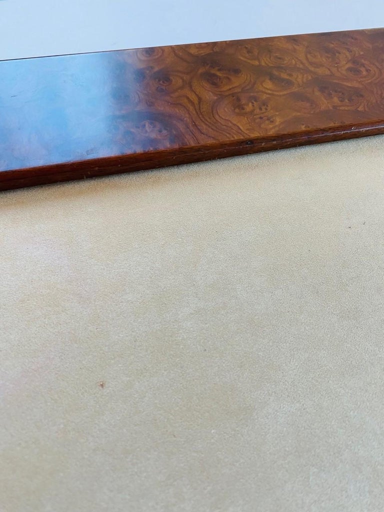Vintage Italian Burl Wood Desk Pad and Lidded Paper Tray, 1970s For ...