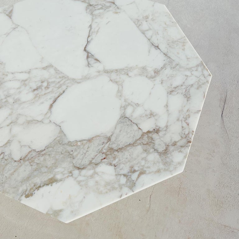 Vintage Italian Calacatta Gold Marble Octagonal Coffee Table For Sale ...