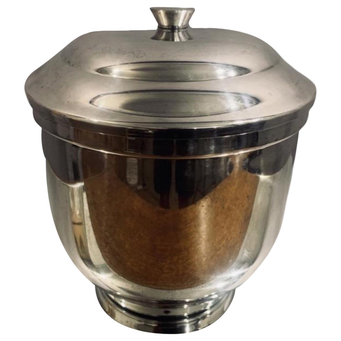 Gold Plated Cabbage Ice Bucket at 1stDibs