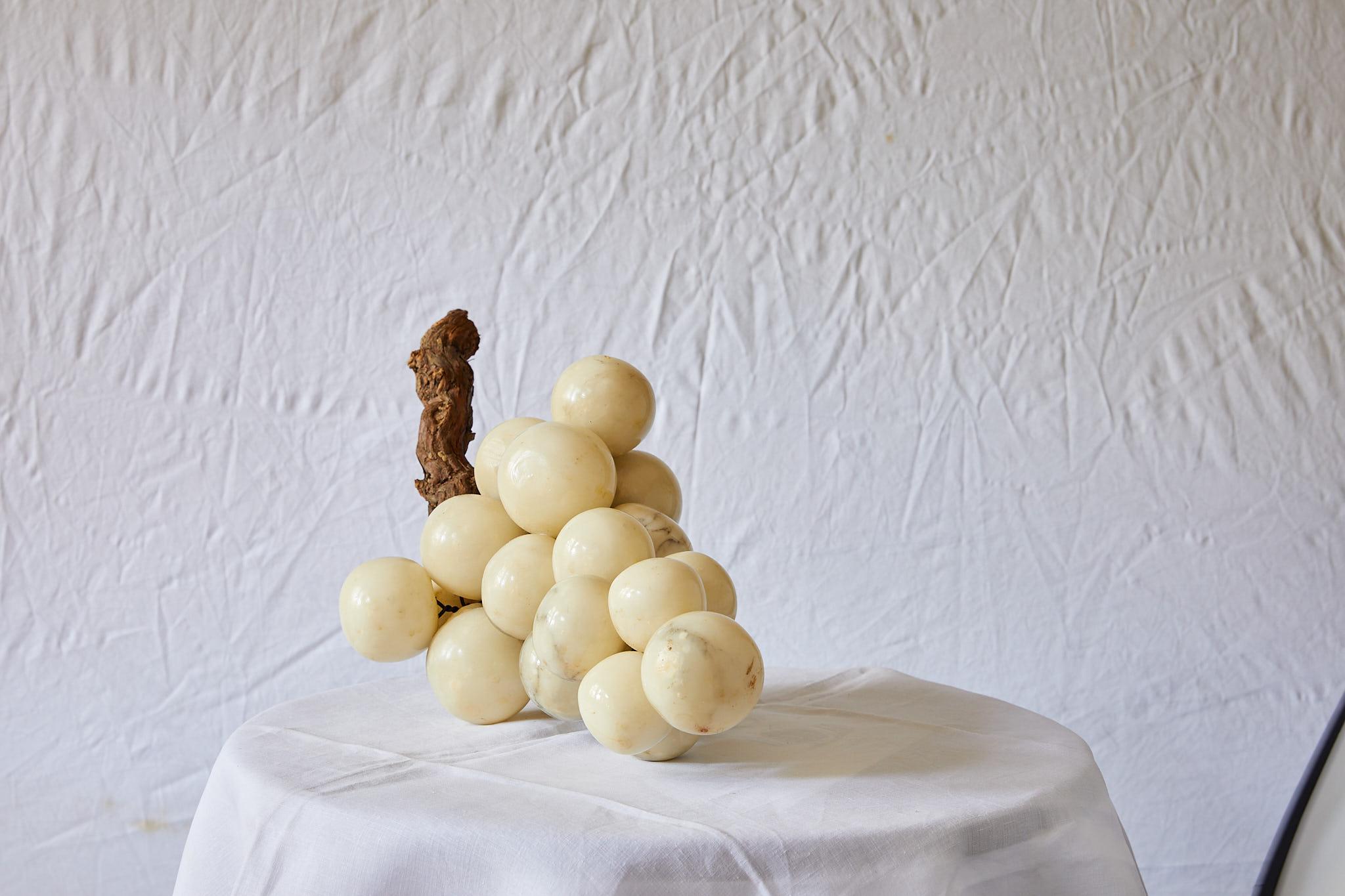 Vintage Italian Centerpiece of an Ivory Marble Grape Cluster at 1stDibs ...