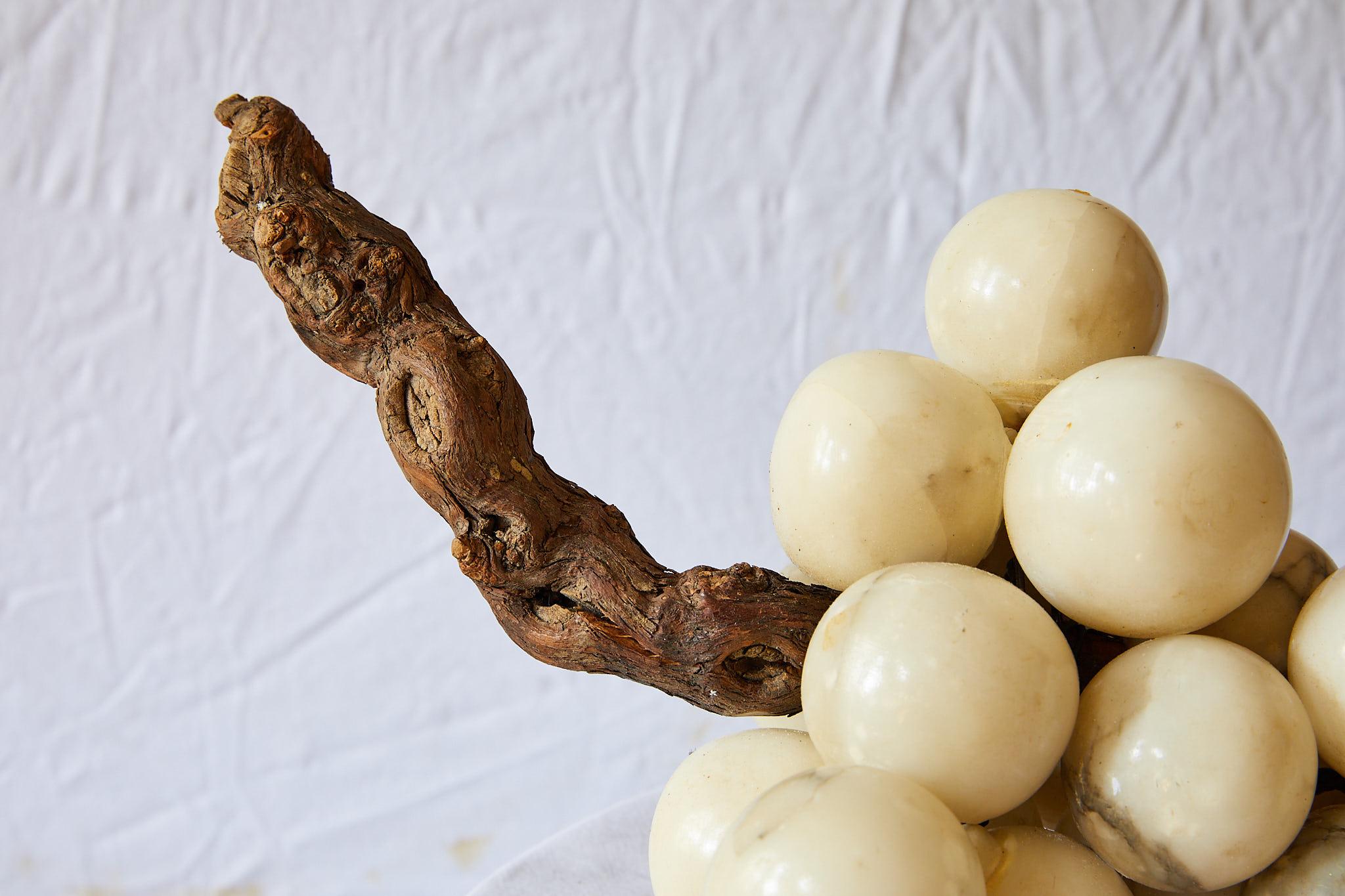 Vintage Italian Centerpiece of an Ivory Marble Grape Cluster at 1stDibs ...