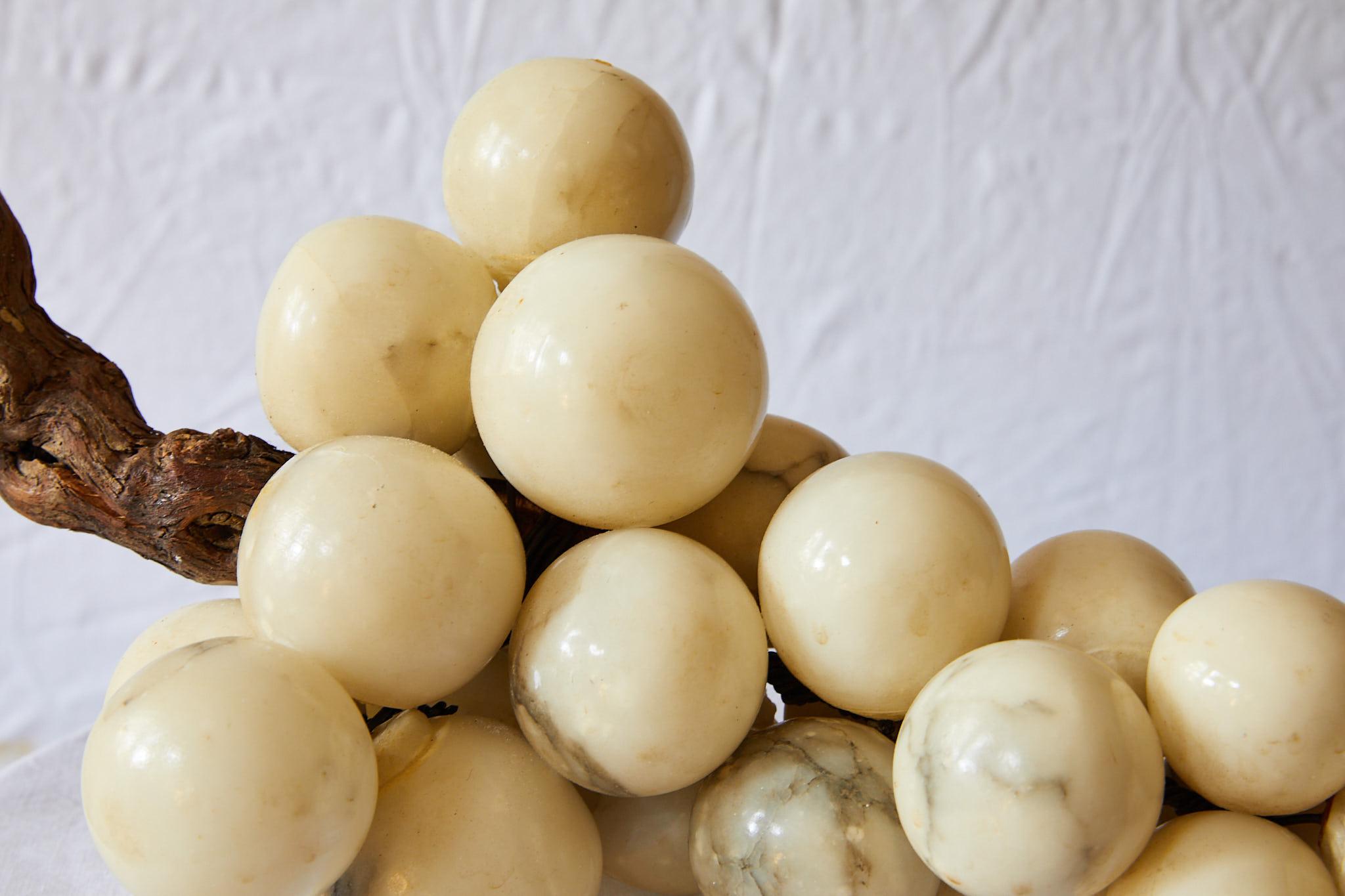 Vintage Italian Centerpiece of an Ivory Marble Grape Cluster at 1stDibs ...