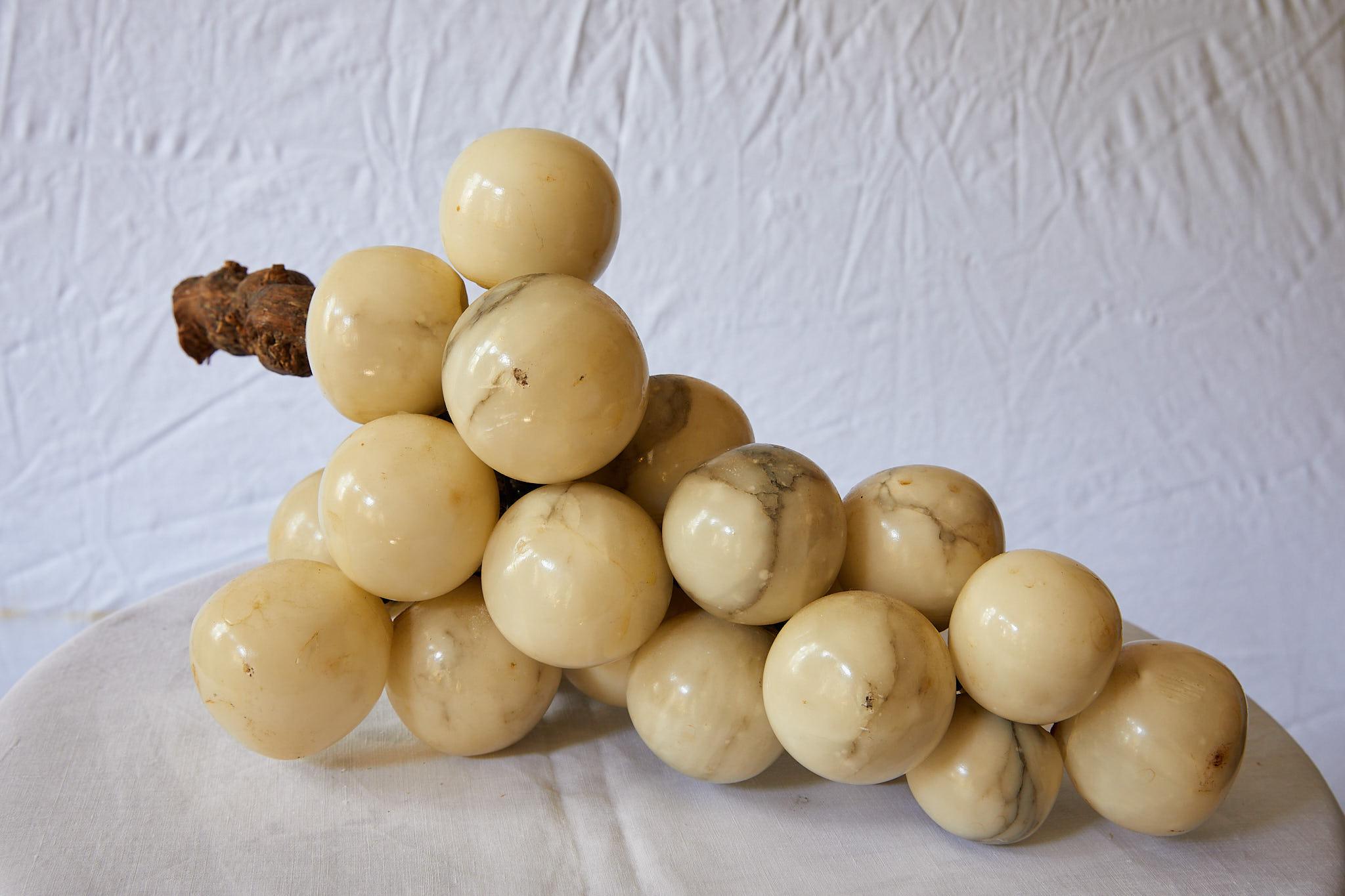 Vintage Italian Centerpiece of an Ivory Marble Grape Cluster at 1stDibs ...