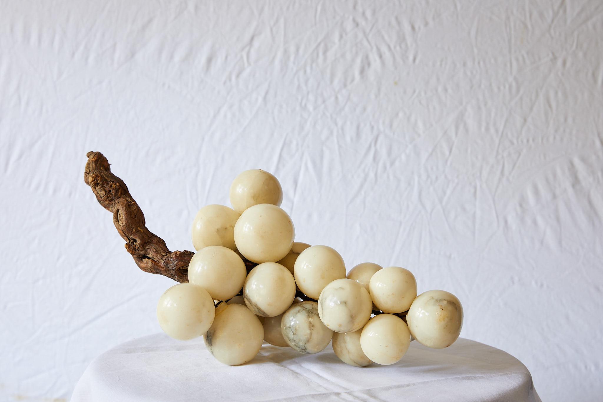 Vintage Italian Centerpiece of an Ivory Marble Grape Cluster at 1stDibs ...
