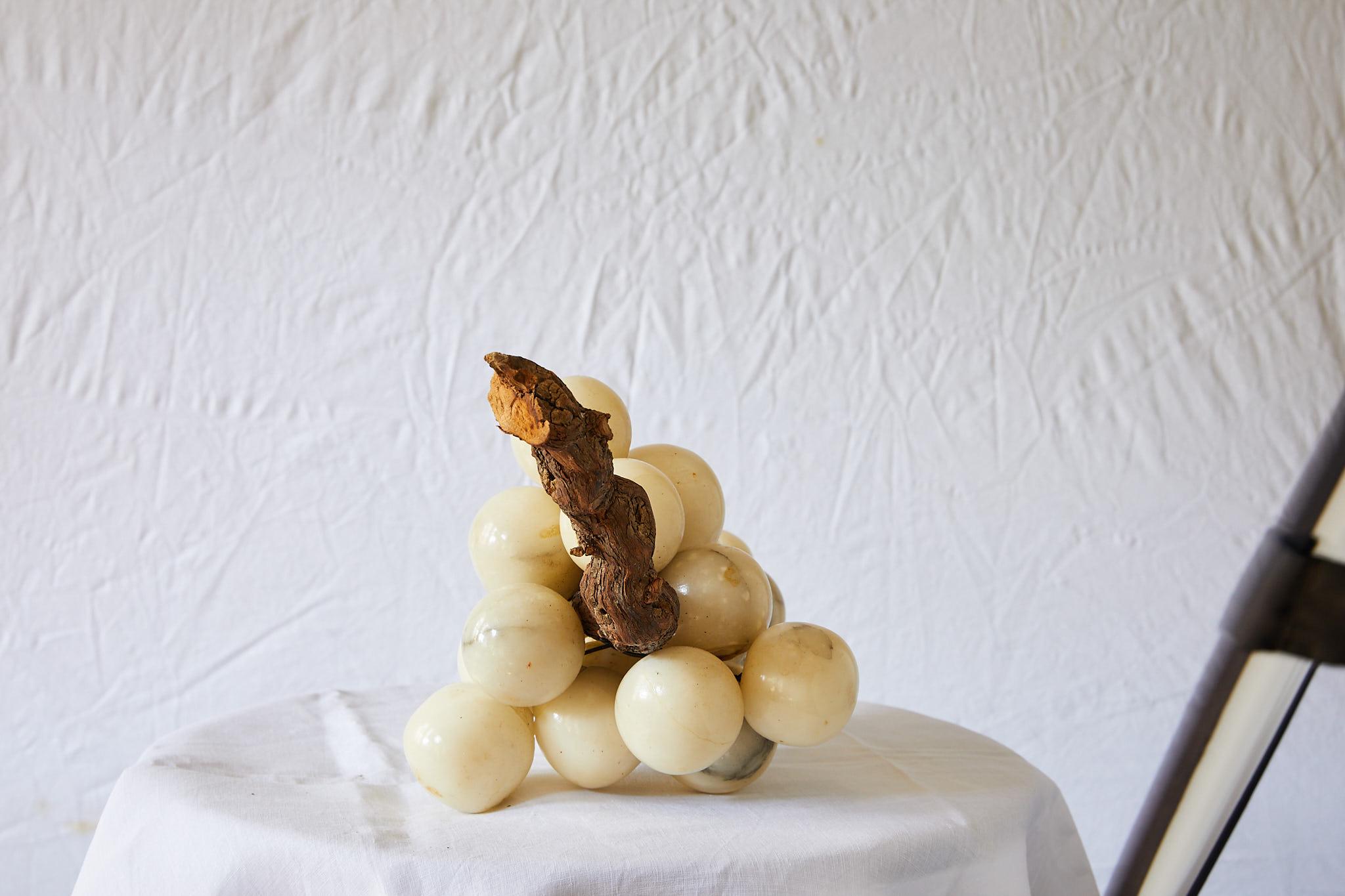 Vintage Italian Centerpiece of an Ivory Marble Grape Cluster at 1stDibs ...