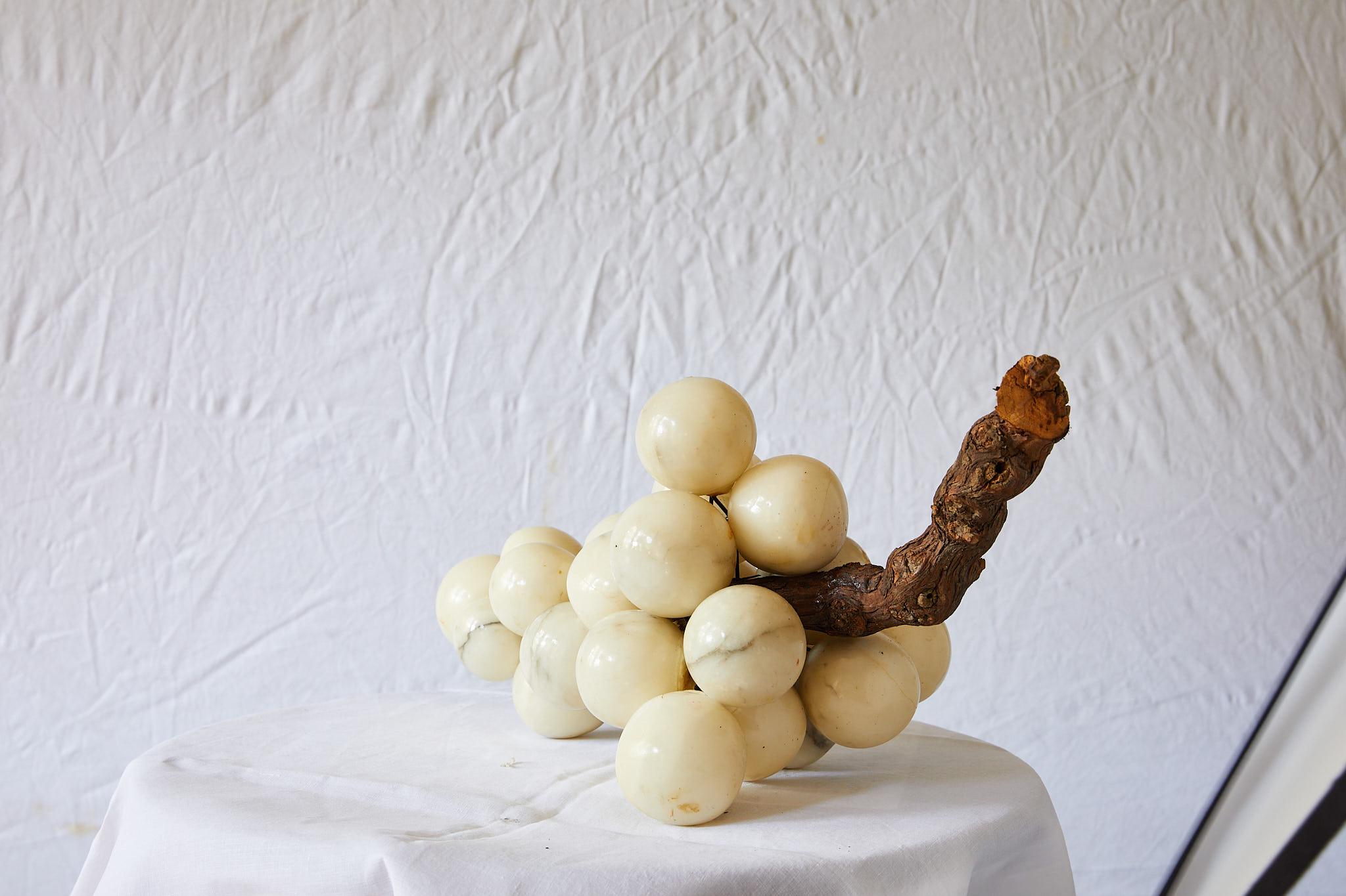 Vintage Italian Centerpiece of an Ivory Marble Grape Cluster at 1stDibs ...