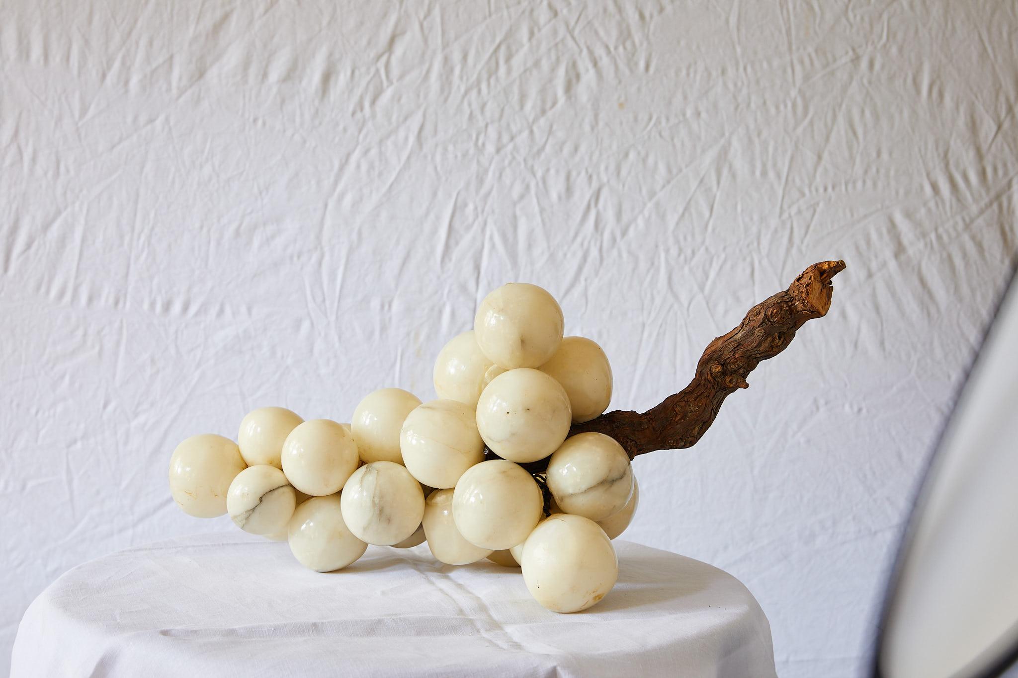 Vintage Italian Centerpiece of an Ivory Marble Grape Cluster at 1stDibs ...