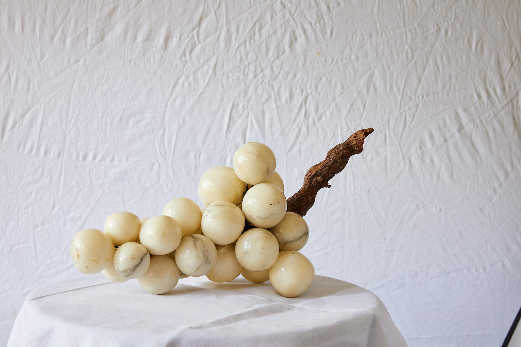 Vintage Italian Centerpiece of an Ivory Marble Grape Cluster at 1stDibs ...