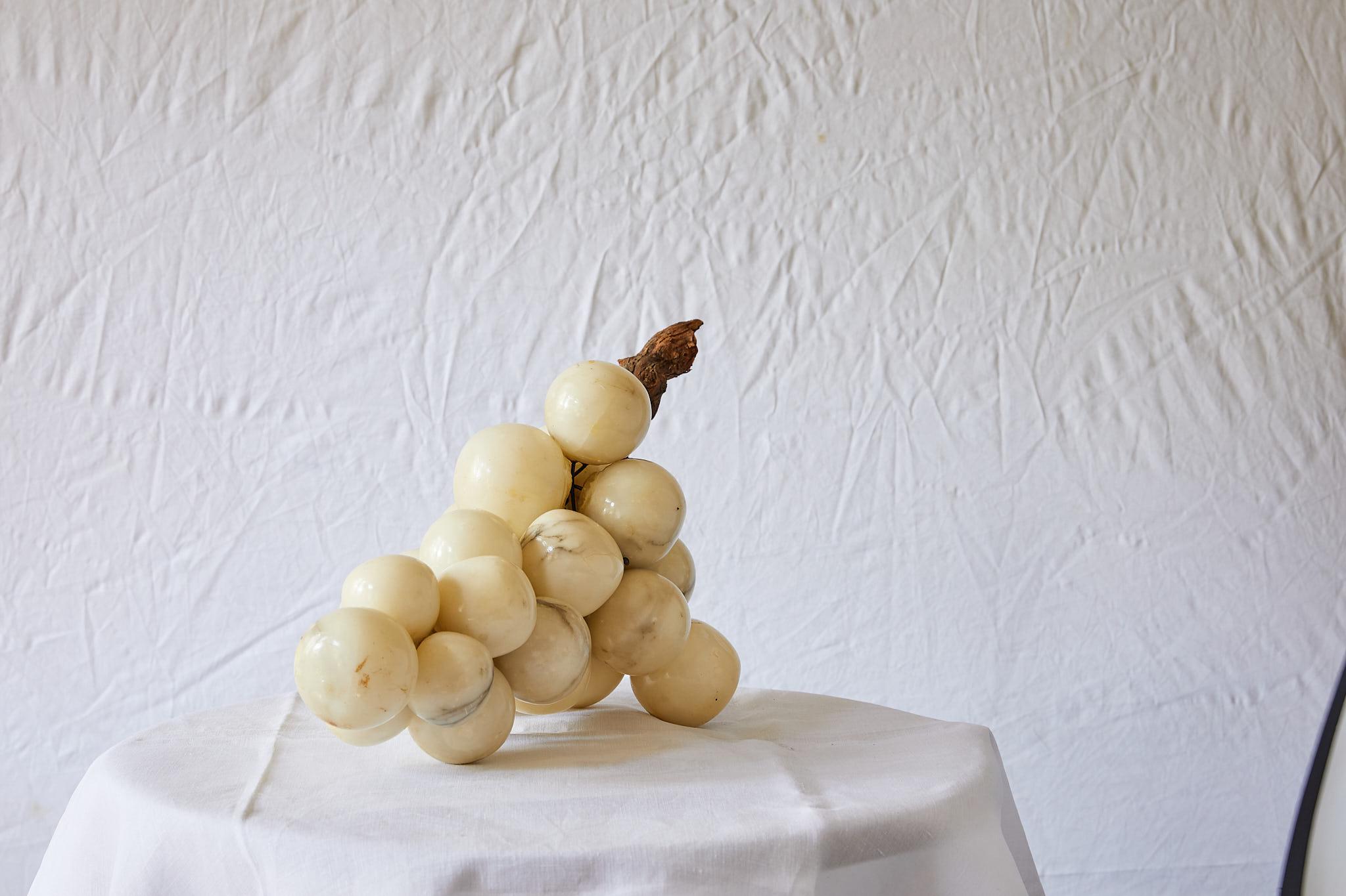 Vintage Italian Centerpiece of an Ivory Marble Grape Cluster at 1stDibs ...
