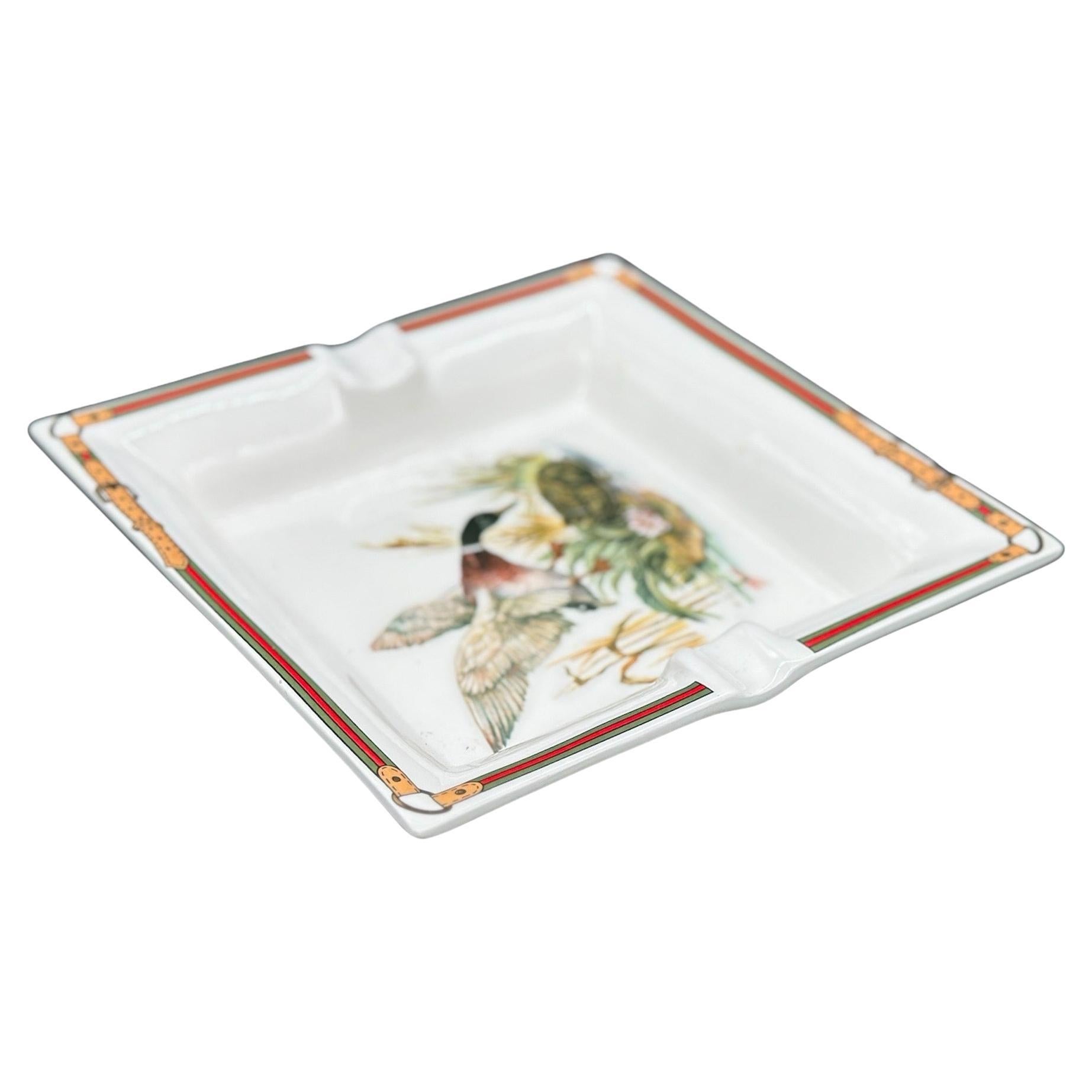Vintage Italian ceramic Ashtray By Gucci 1980s For Sale at 1stDibs