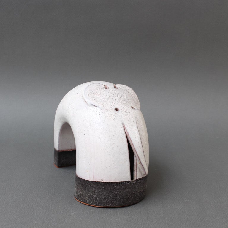 Vintage Italian Ceramic Elephant Sculpture by Alessio Tasca 'circa ...