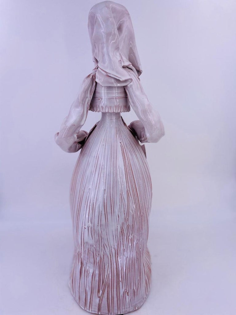 Vintage Italian Ceramic Maiden Sculpture at 1stDibs