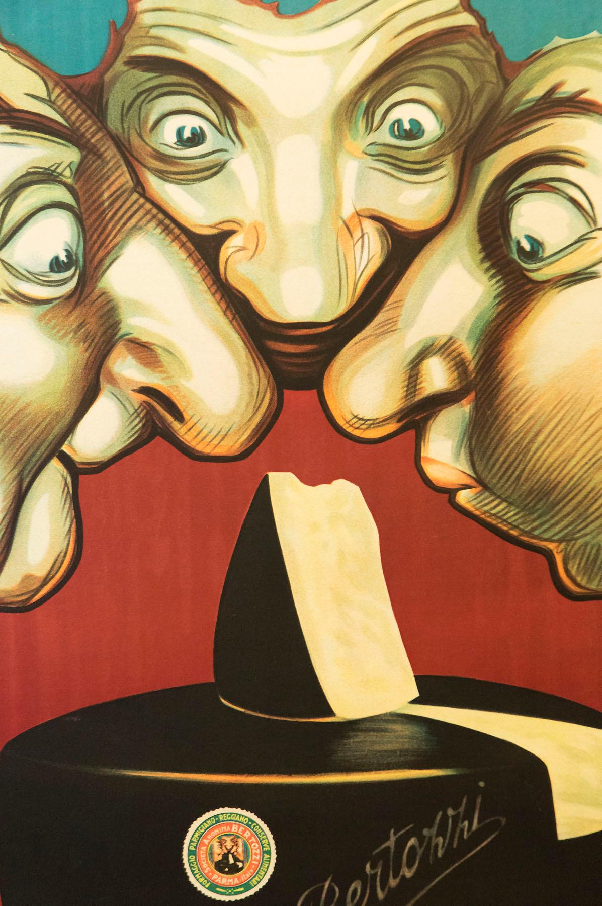 Vintage Italian Cheese Poster Advertisement at 1stDibs | vintage ...