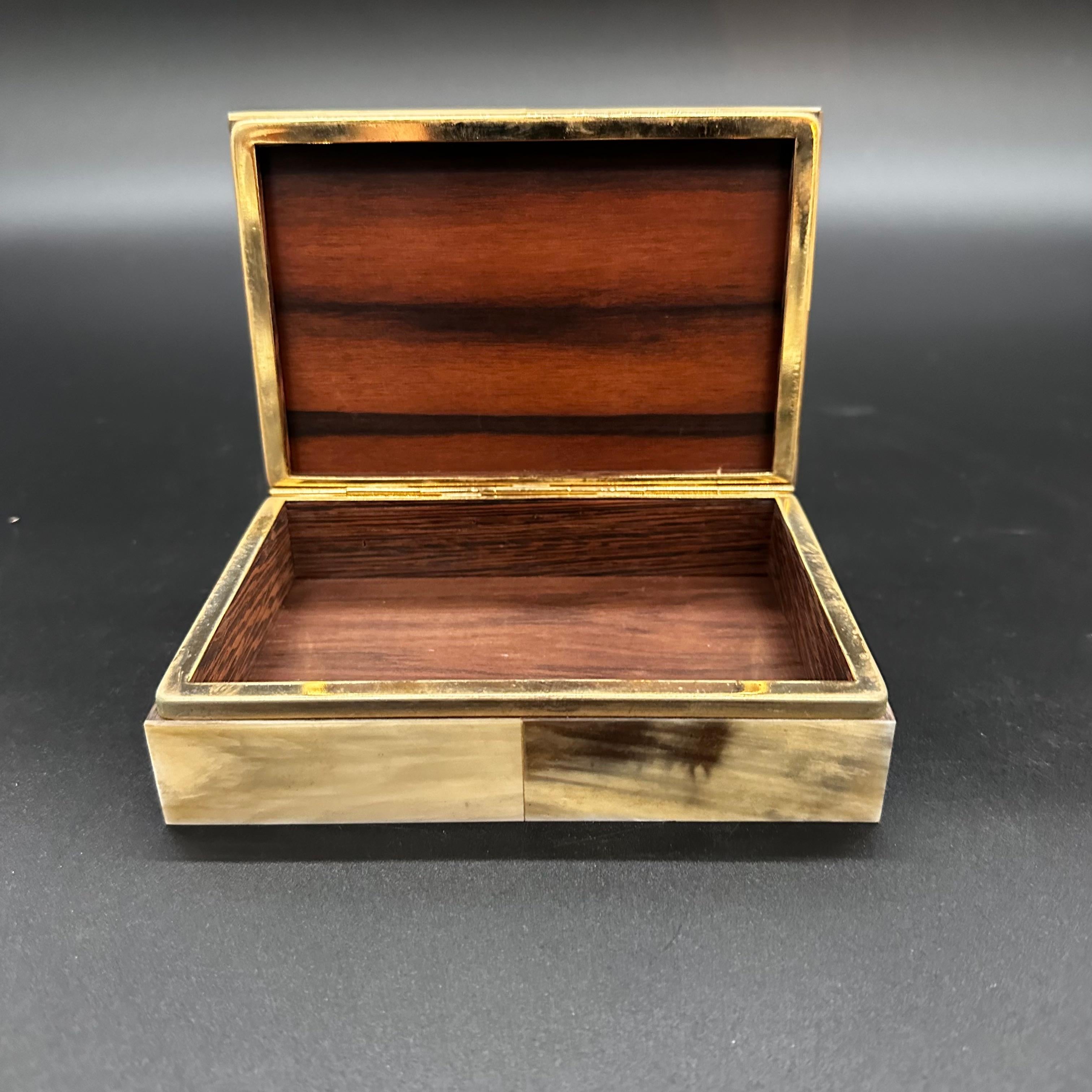 Vintage Italian Decorative Rectangular Wood Box 1960s at 1stDibs