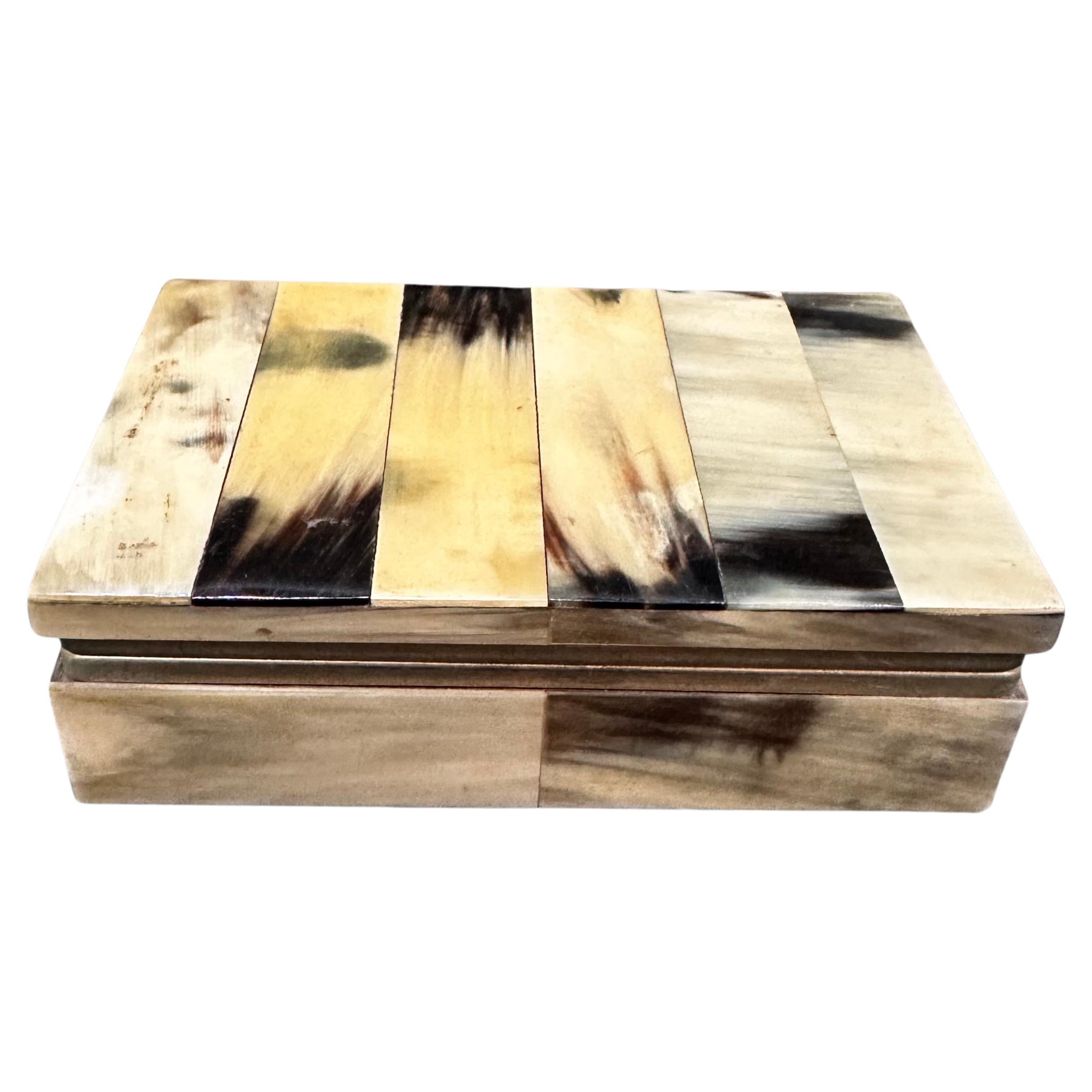 Vintage Italian Fully Glass Decorative Box 1960s For Sale at 1stDibs