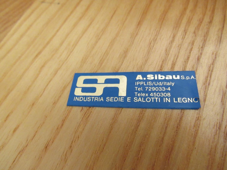 Vintage Italian Dining Table by A. Sibau For Sale at 1stDibs