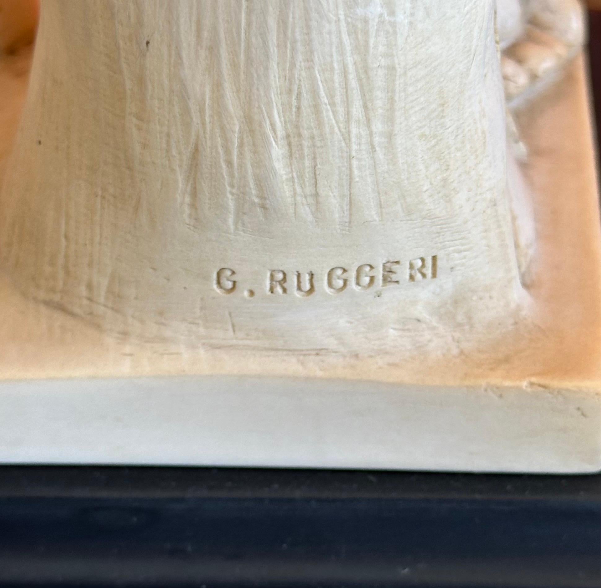 Vintage Italian "Discus Thrower" Sculpture in Resin by G. Ruggeri for ...