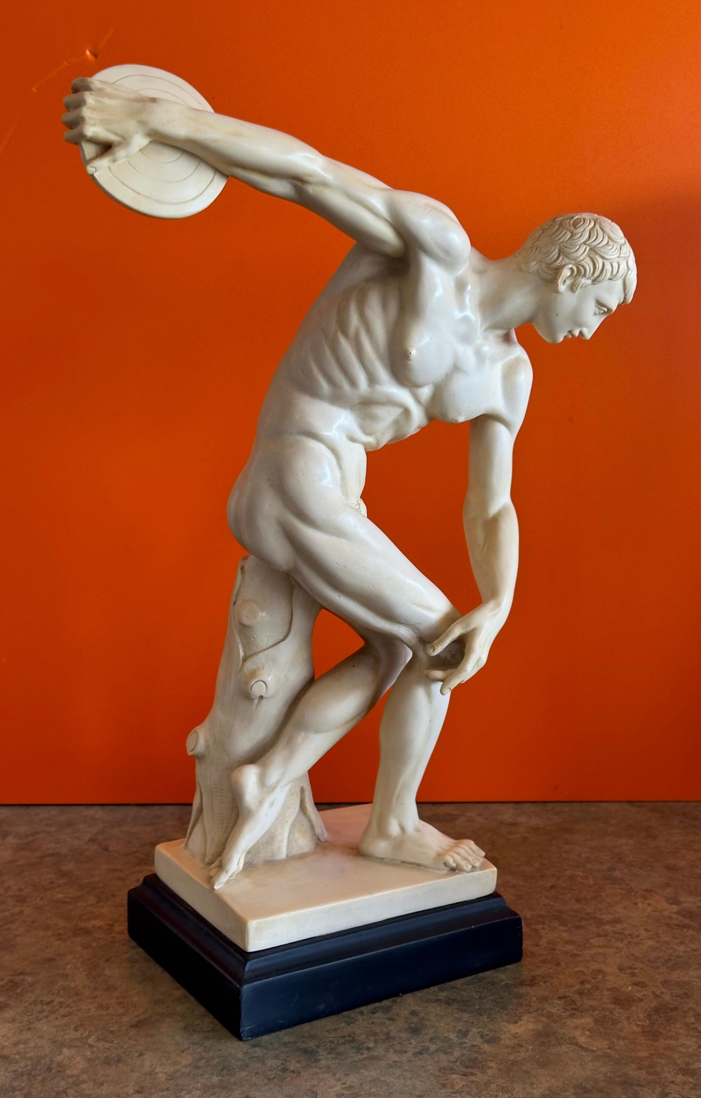 Vintage Italian "Discus Thrower" Sculpture in Resin by G. Ruggeri for ...