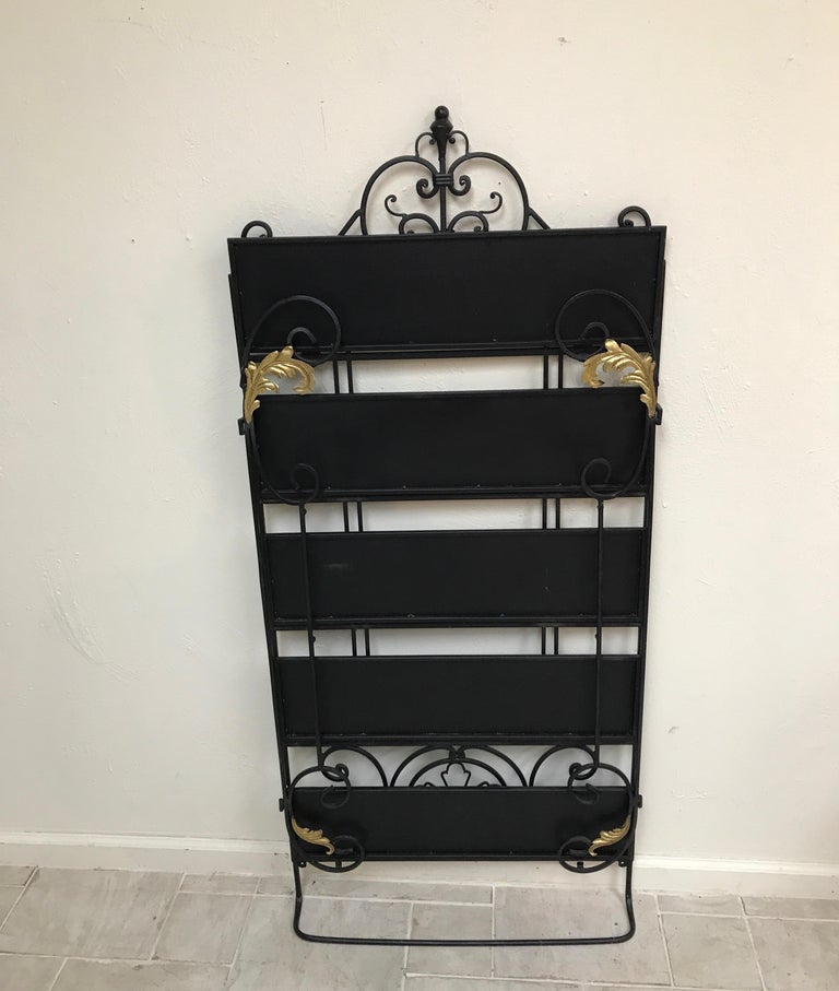 Vintage Italian Folding Wall Shelf For Sale at 1stDibs | movable wall ...