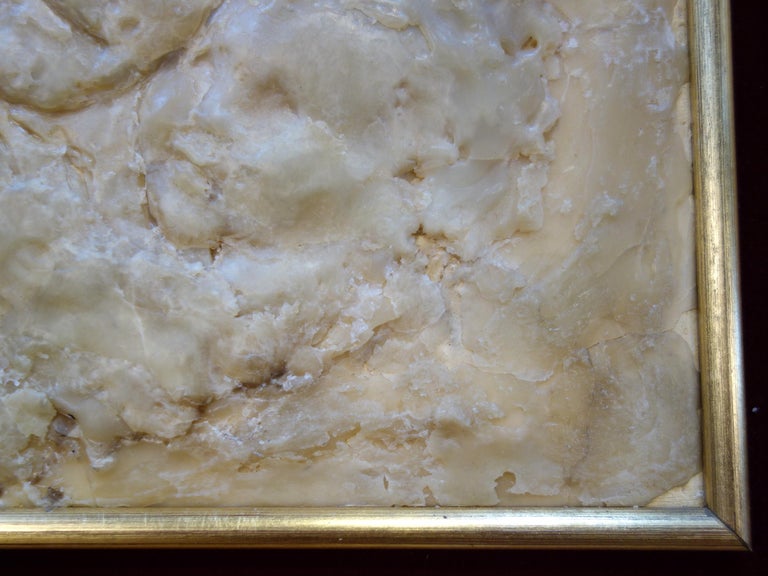 Vintage Italian Framed High Relief Wax Art Form of Madonna and Child ...