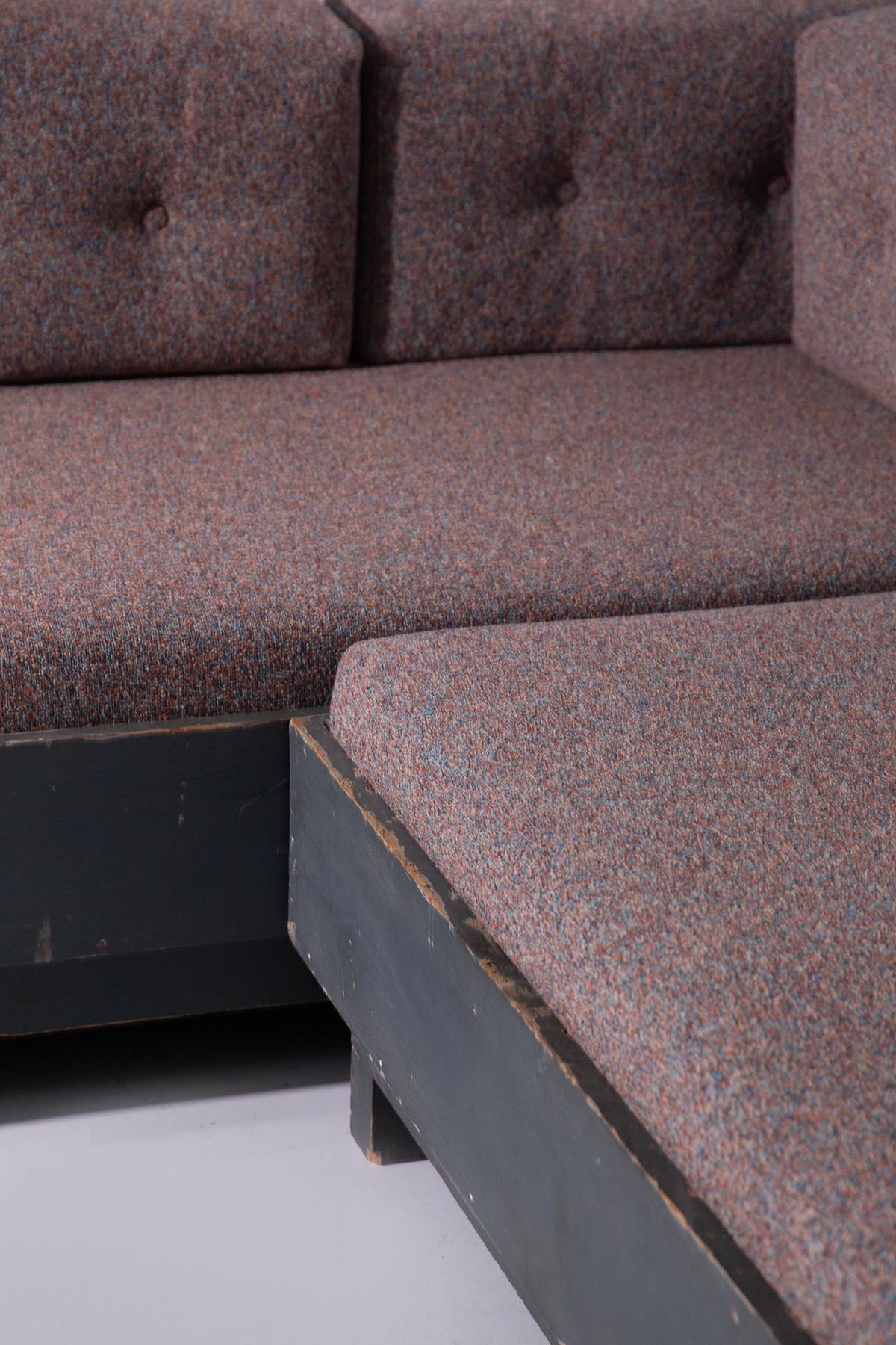 Vintage Italian Futurist Modular Sofa with Geometric Design For Sale at ...