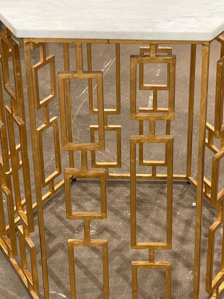 Vintage Italian Geometric Side Table For Sale at 1stDibs