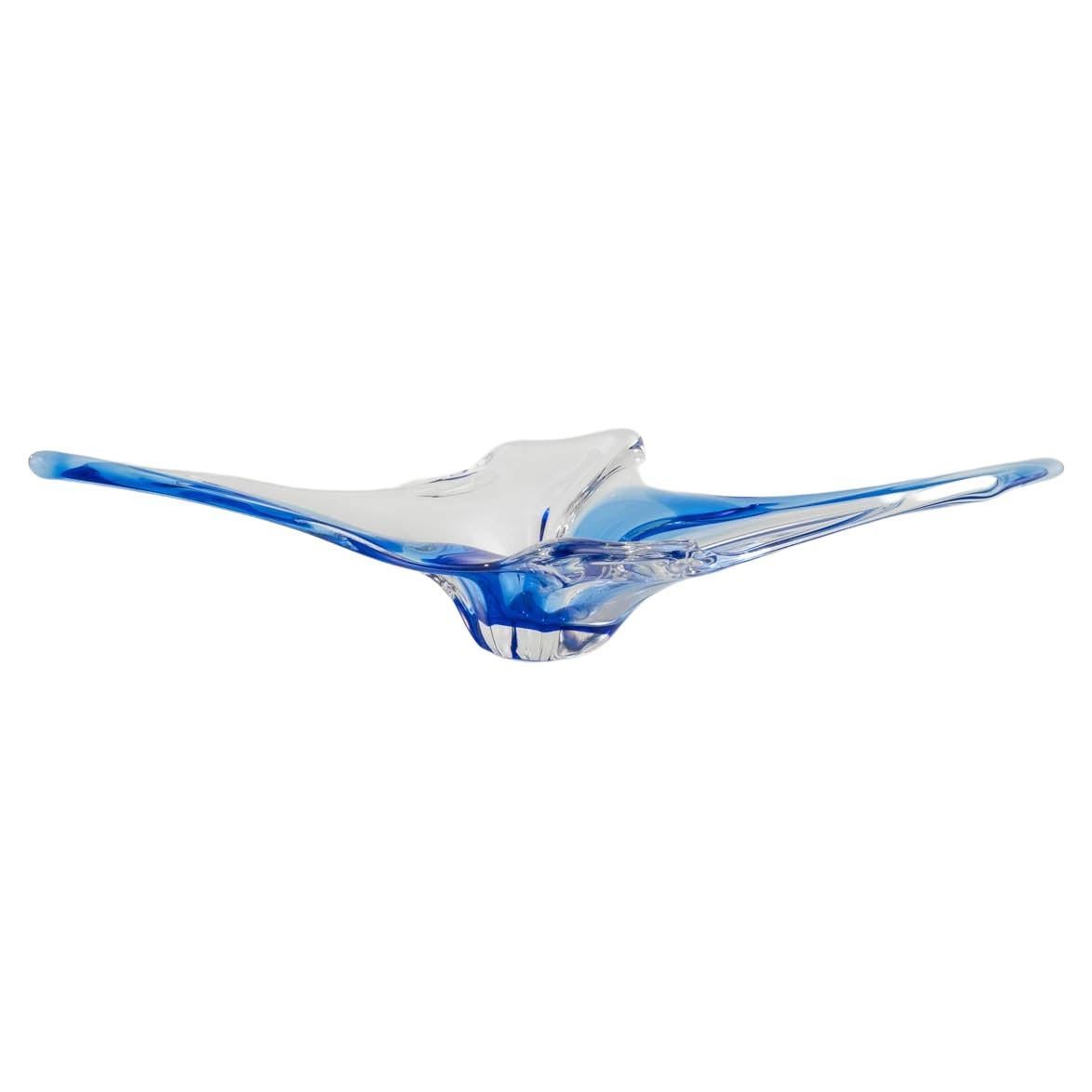 Vintage Italian Glass Plateau For Sale at 1stDibs