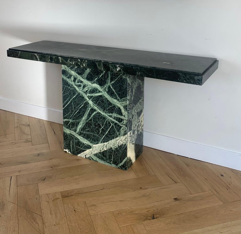 Vintage Italian Green Marble Console Table, 1970s at 1stDibs | green ...