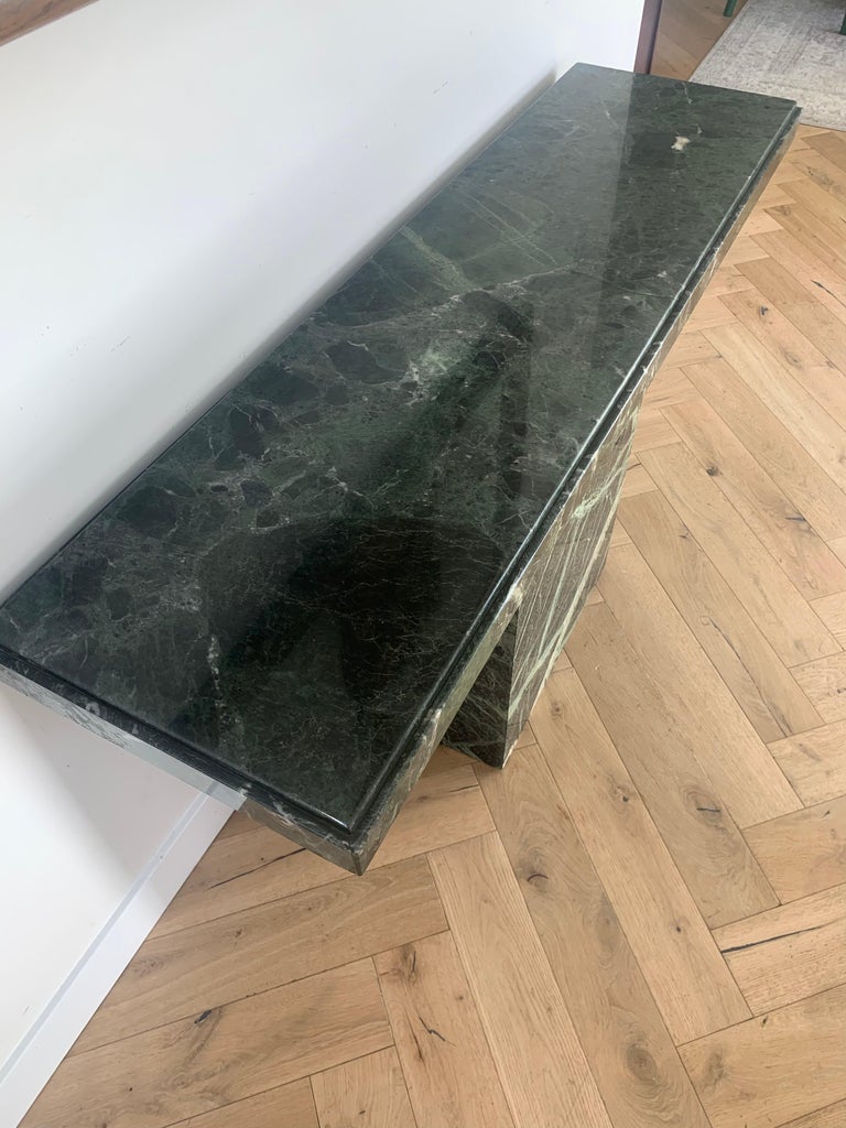 Vintage Italian Green Marble Console Table, 1970s at 1stDibs | green ...
