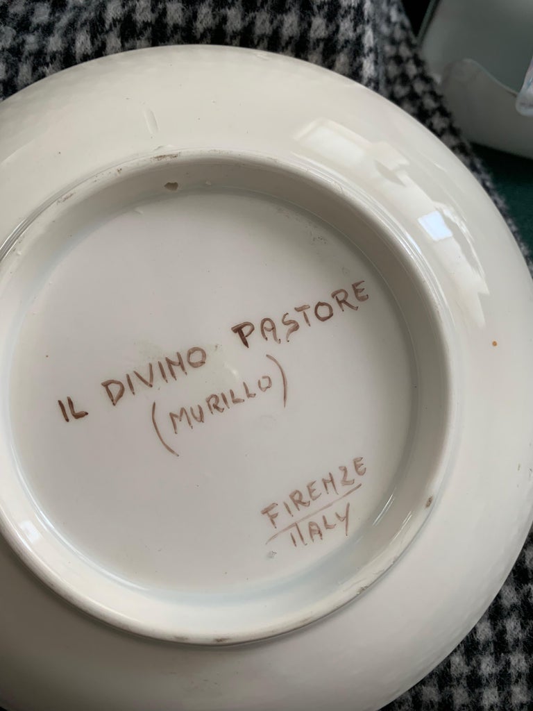 Vintage Italian Hand Painted Gold Leaf Plates from Florence For Sale at ...