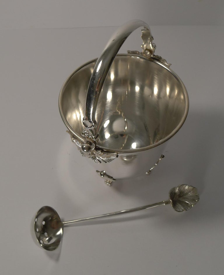 Vintage Italian Ice Bucket and Draining Spoon by Macabo, circa 1950 For ...