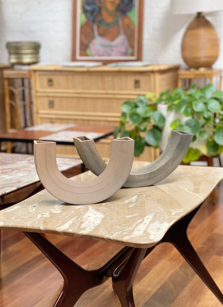 Vintage Italian Industrial-Style Ceramic Vase / Sculpture by Alessio ...