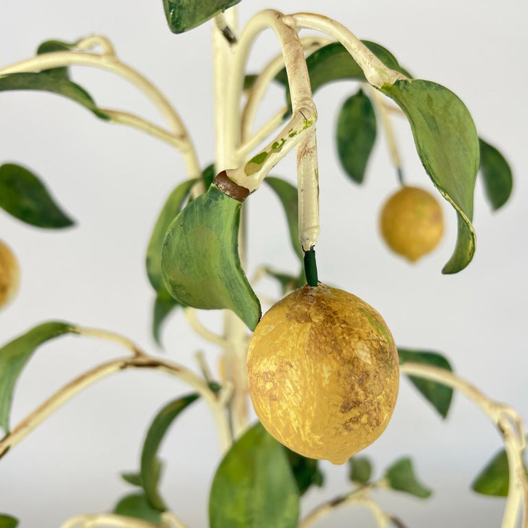 Vintage Italian Lemon Tree Table Lamp For Sale at 1stDibs