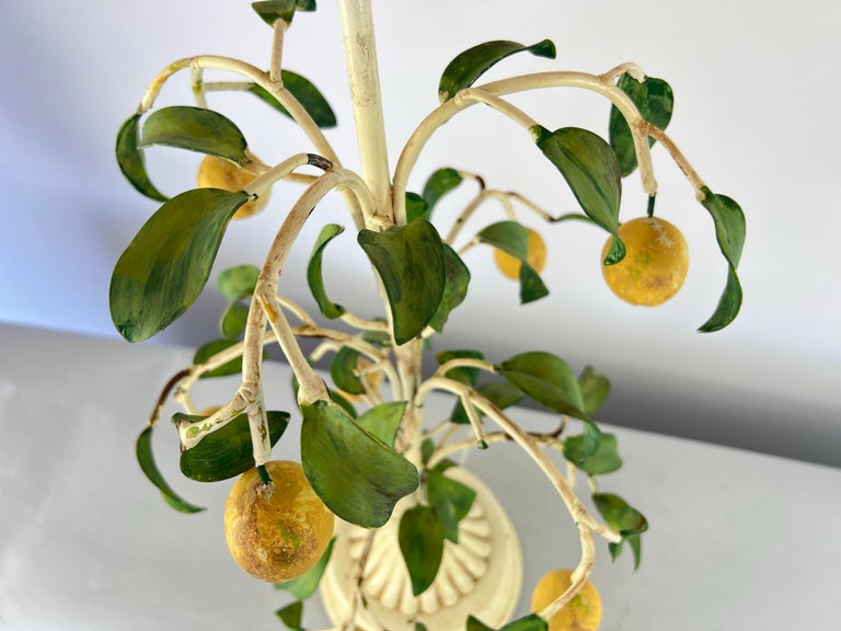 Vintage Italian Lemon Tree Table Lamp For Sale at 1stDibs